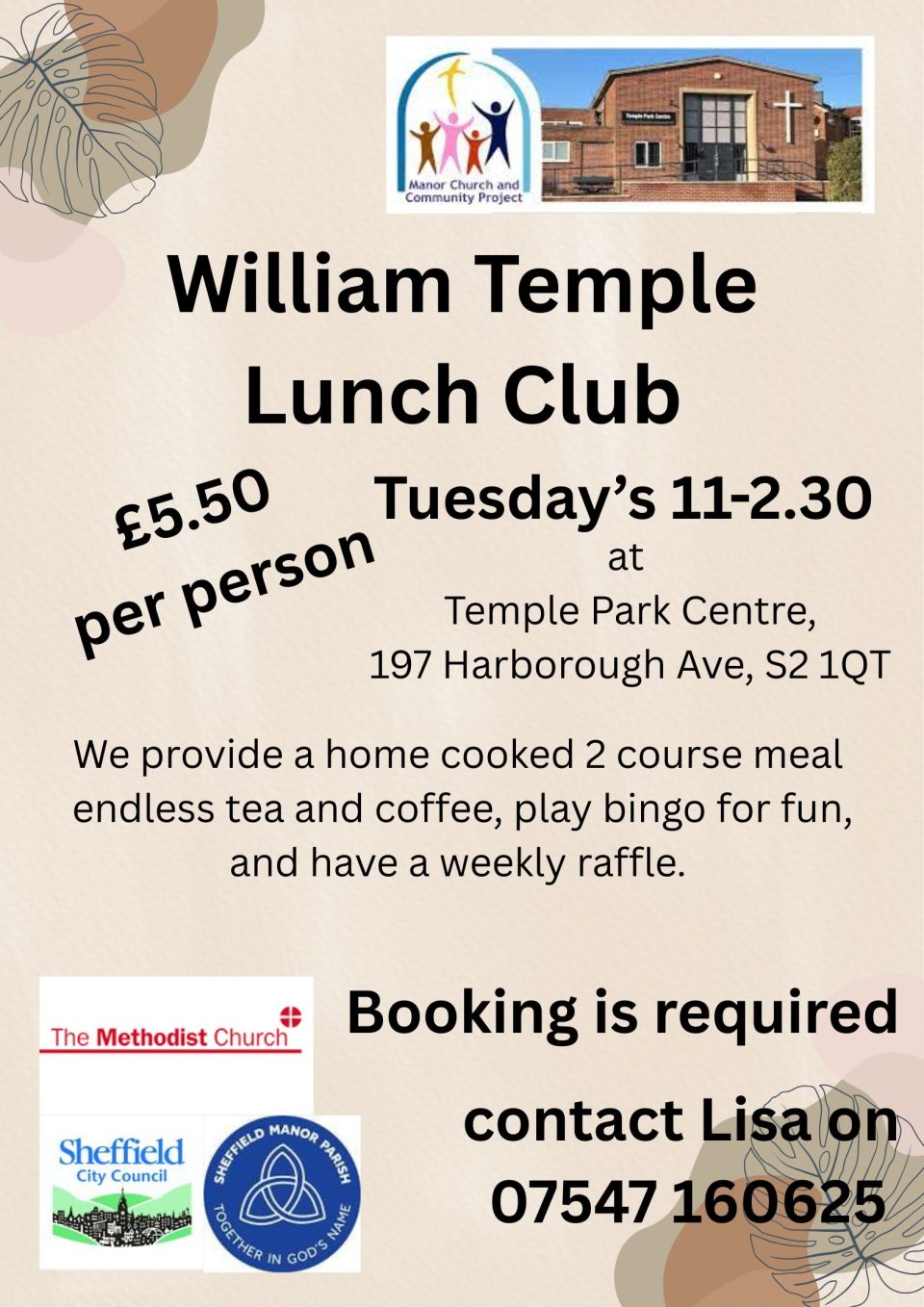 Our Weekly Lunch Club – Temple Park Centre